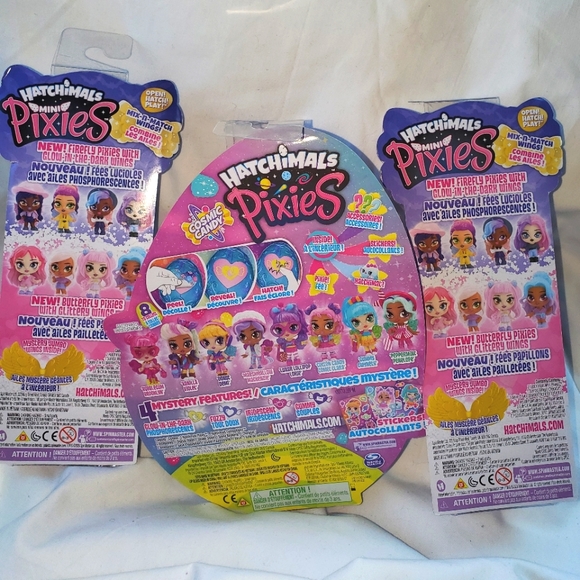 Hatchimals | Toys | 3 Packs Of Hatchimals Pixies 2 Mini Pixies 2pk Dolls Cosmic Candy Pixies ...